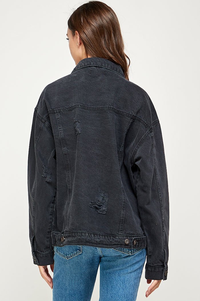 Wholesale jacket - [Blue Age] Womens' Destroyed Denim Jean Jacket ...