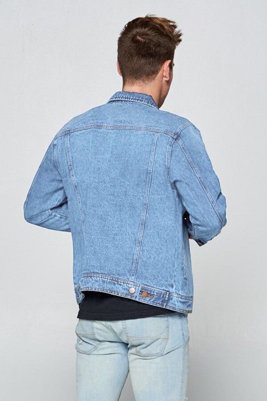 Light washed Men's Denim Jacket – Blueage Jeans