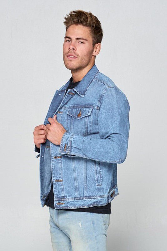 Light washed Men's Denim Jacket – Blueage Jeans