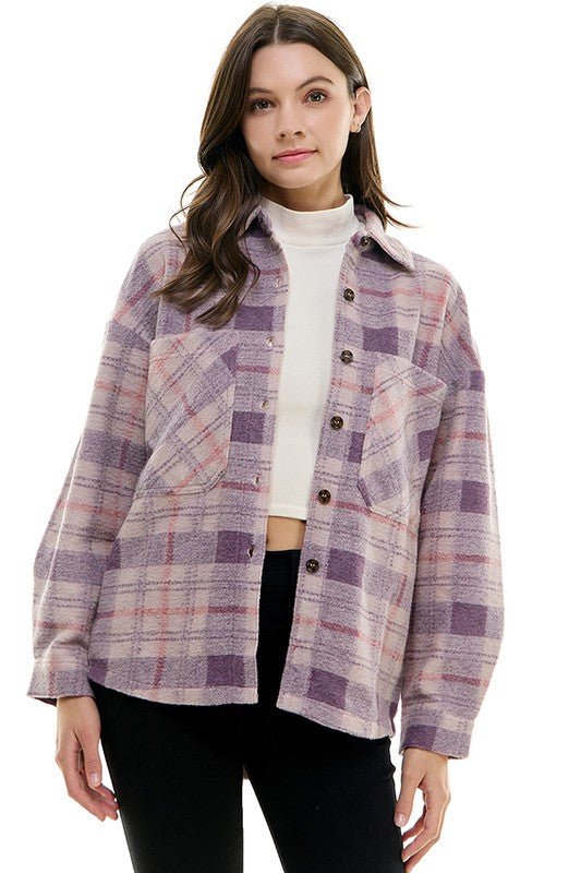 Wholesale Women's Heavy weight Plaid Jacket – Blueage Jeans